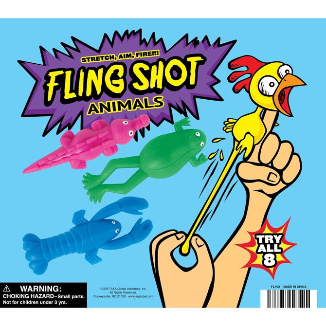 Buy Flingshot Animals Display Card Online - New Products