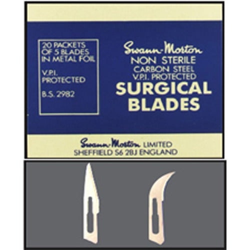 Mold Cutting Blades #12 Curved 100/Pack