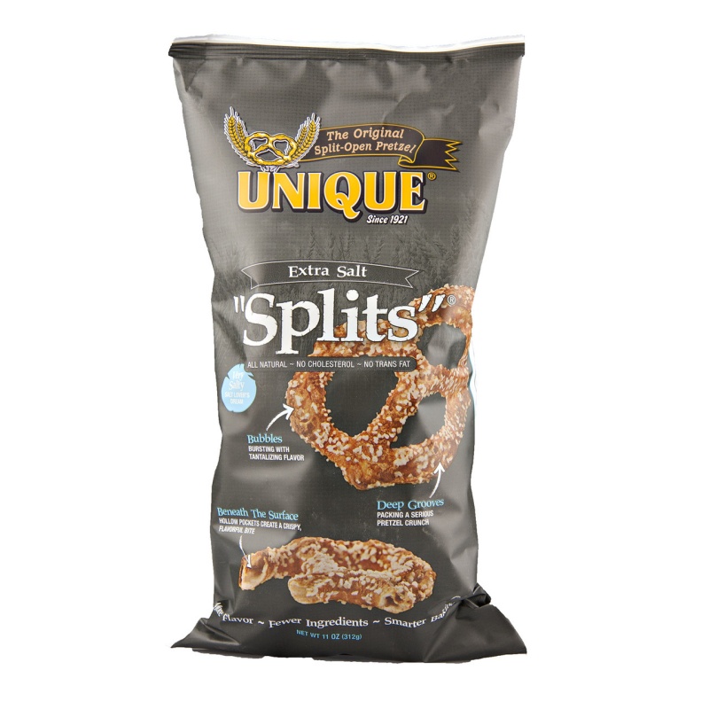 Extra Salt Pretzel Splits® 12/11Oz - Perfectly Salty Snack