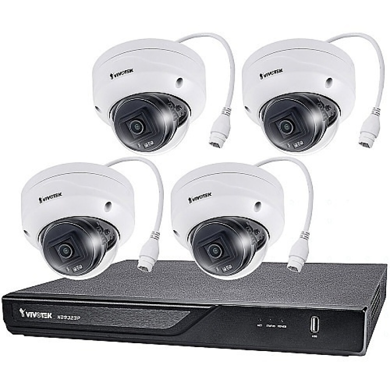 Vivotek Nvr Kit With 8-Channel Nvr 64Mbps Max Throughput 2Tb With 4X ...