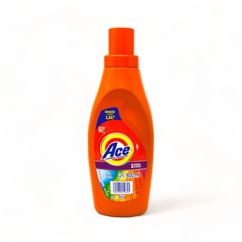 9 Pieces Ace Liquid Detergent Regular 800Ml - Laundry Detergent