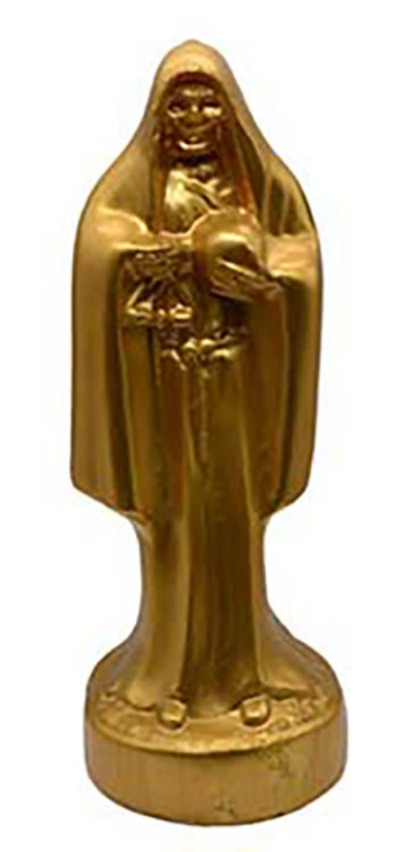 Buy 10" Gold Holy Death Candle Online - Unique Spiritual Centerpiece