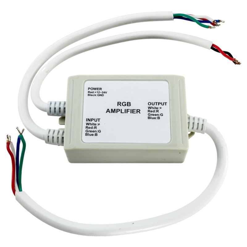 Buy 12 Volt RGB LED Strip Light 12 Amp Waterproof Amplifier Online
