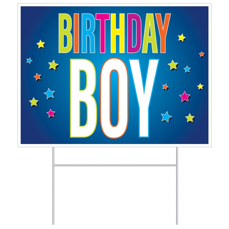 Buy Plastic Birthday Boy Yard Sign Online - Celebrate in Style!