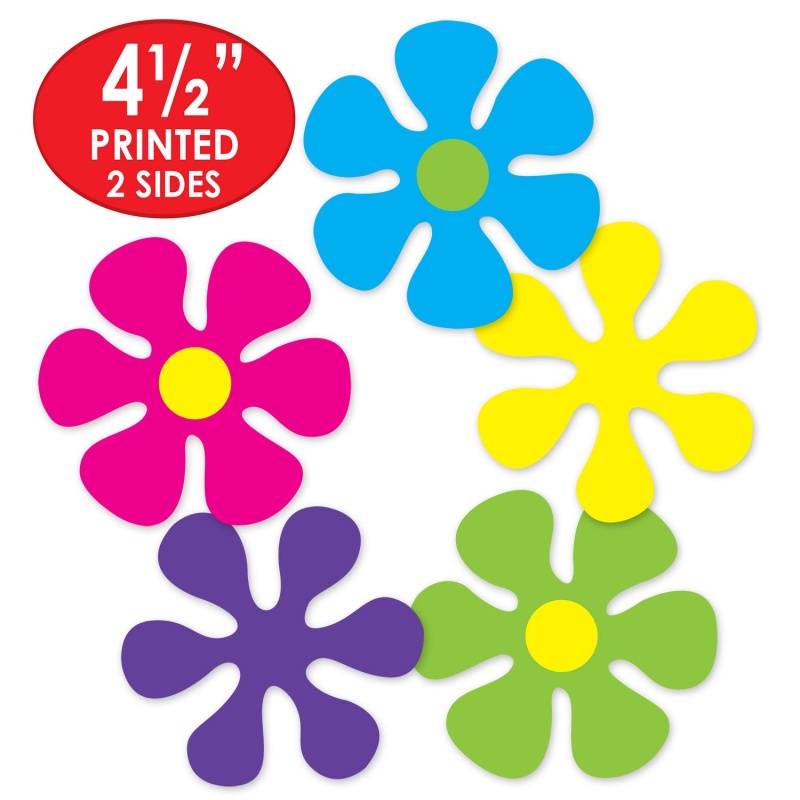 Mini Retro Flower Cutouts