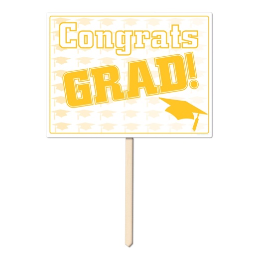 Celebrate with Style: Plastic Congrats Grad Yard Sign