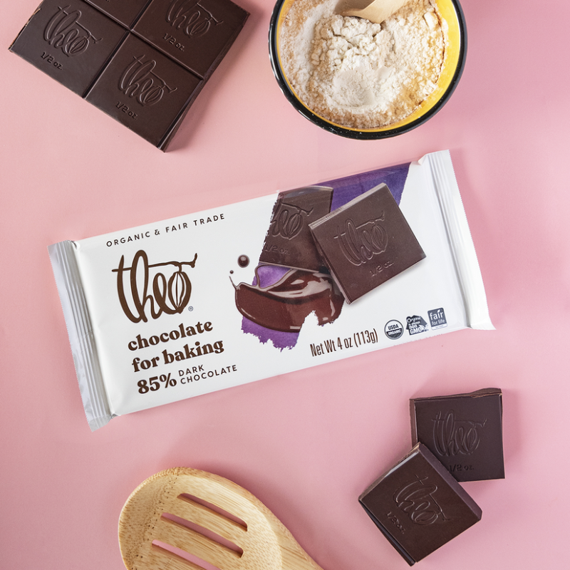Theo Chocolate Organic 85 Dark Chocolate 10x4 Oz