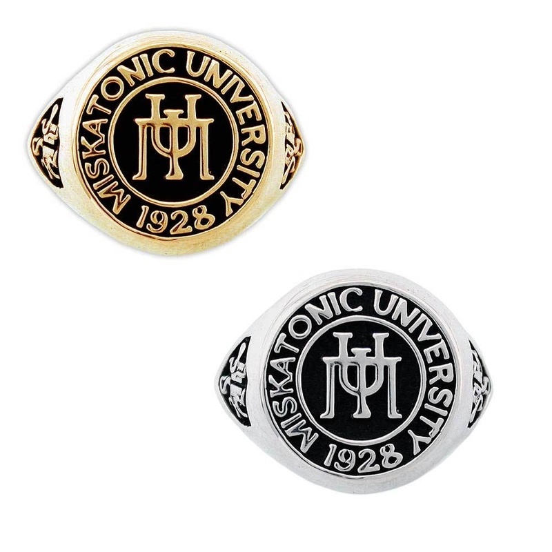 Gold Miskatonic University Class Ring
