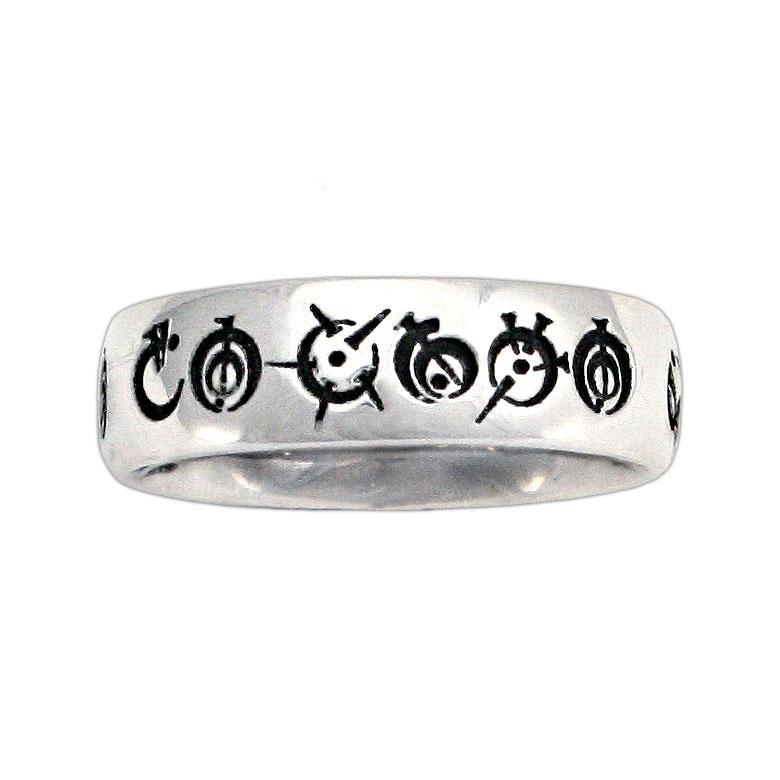 Custom Steel Alphabet Ring