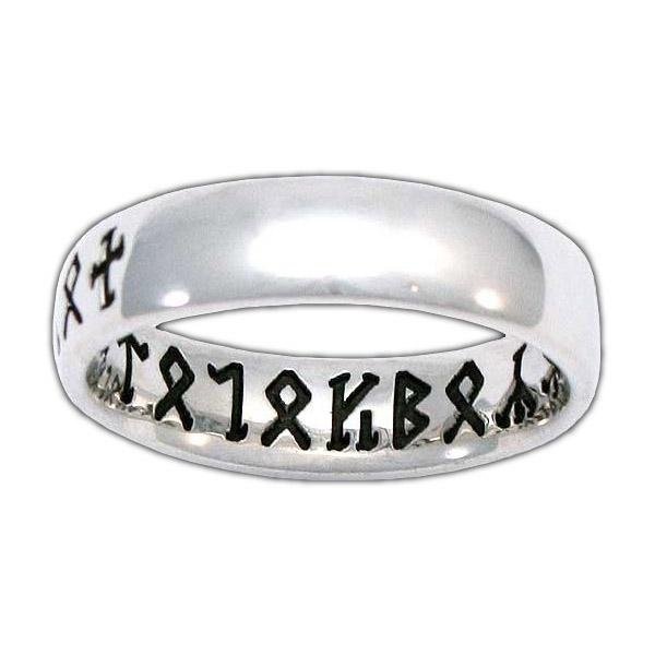 Custom Cirth Dwarven Rune Ring - Comfort Fit