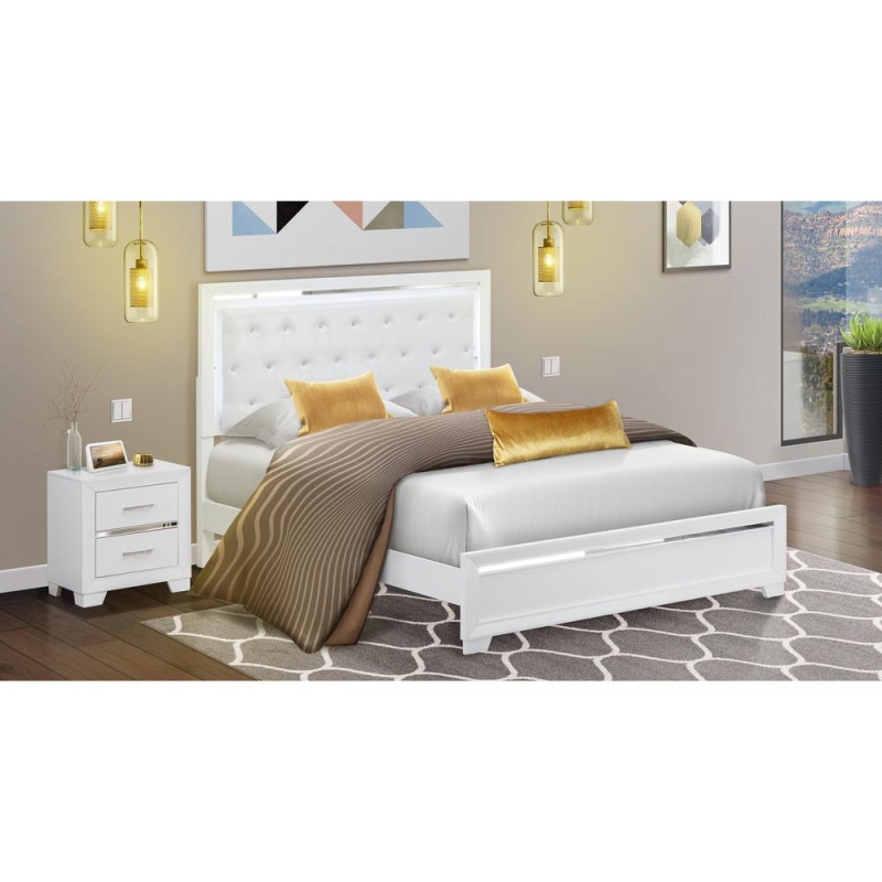 Pandora 2 Piece Wooden Queen Bedroom Set with Queen Bed Frames by East ...