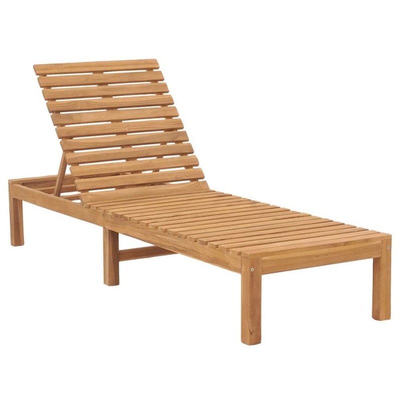 Buy Vidaxl Sun Lounger Solid Teak Wood Online - Comfortable Outdoor Seating