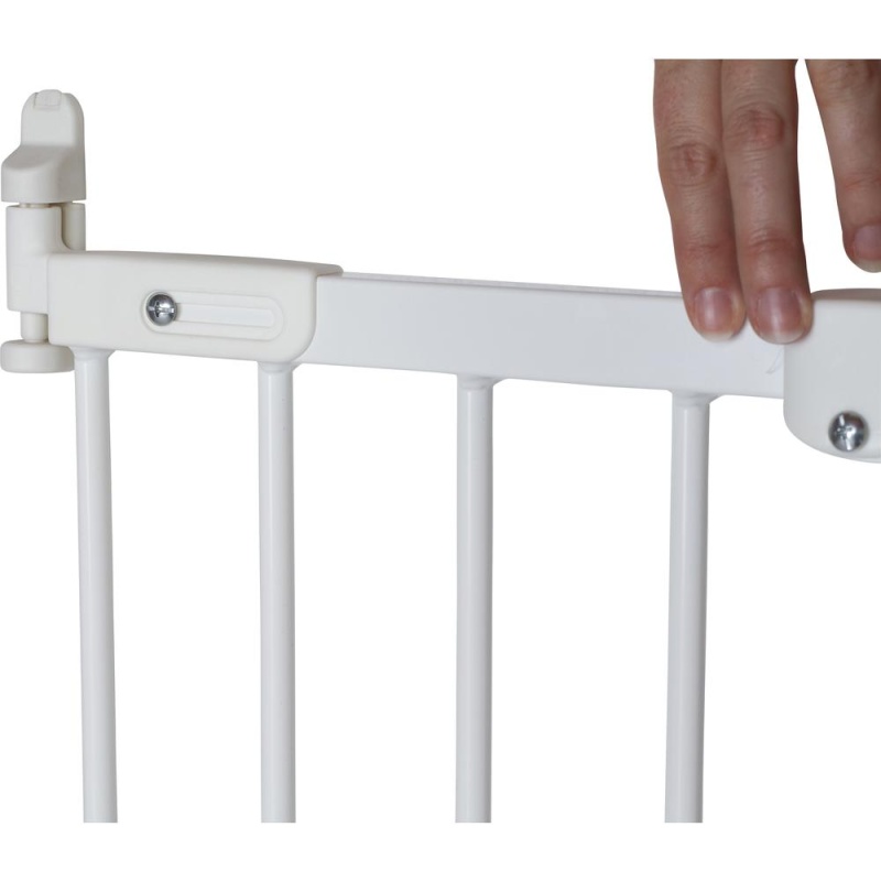 Babydan Flexi Fit Angle Mount Safety Gate 26.4" - 41.5" White Metal