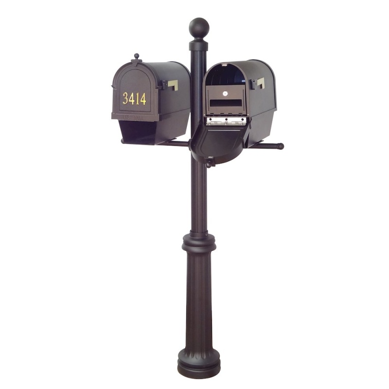 Berkshire Curbside Mailboxes with Front Address Numbers Newspaper Tube ...
