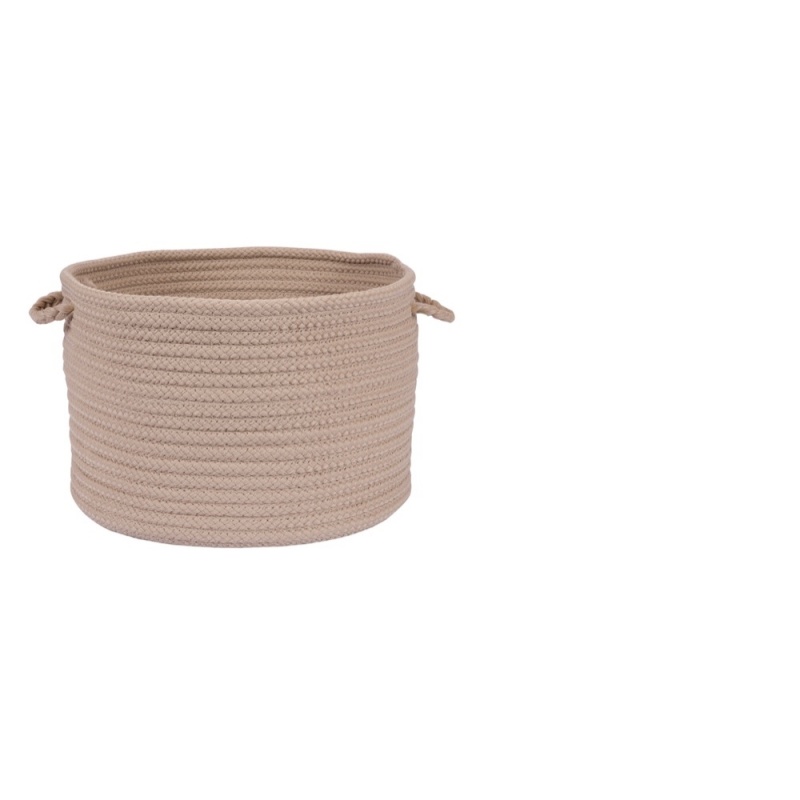 Solid Cuban Sand Utility Basket by Colonial Mills | 24"x14" Storage Basket