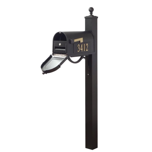 Berkshire Curbside Mailbox with Locking Insert and Address Numbers