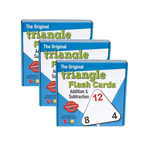 The Original Triangle Flash Cards - Addition & Subtraction - 20 Per Set ...