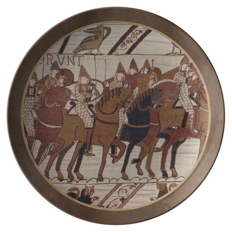 Bayeux Tapestry - Norman Riders Dinner Plate