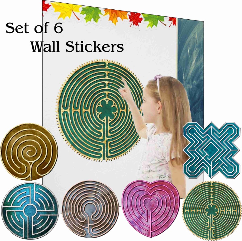 Finger Labyrinth Wall Stickers Finger Labyrinth Wall Stickers