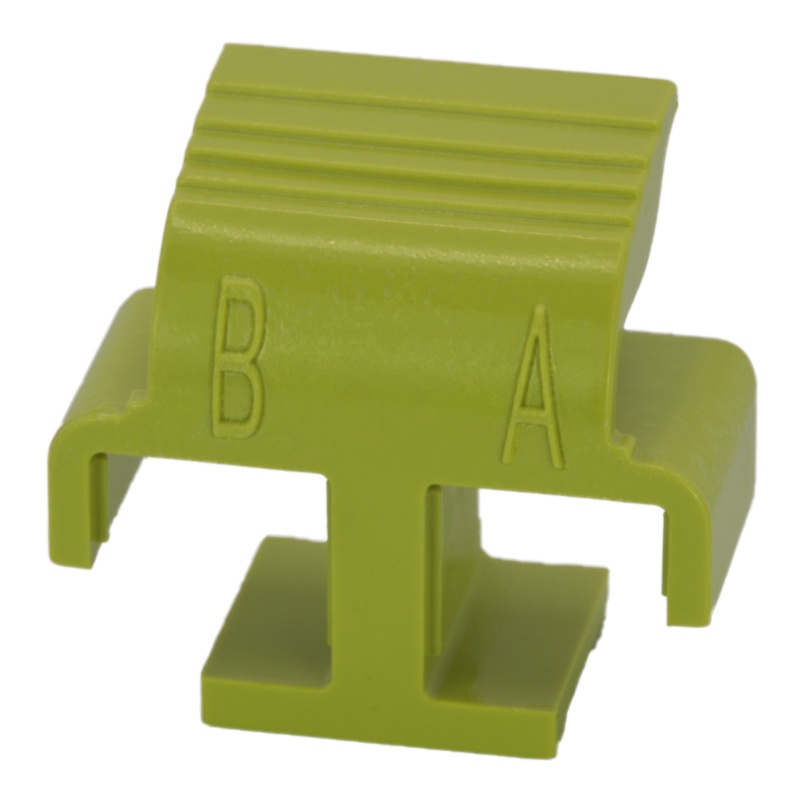 Lc Duplex Clips, Lime Green, 100Pc