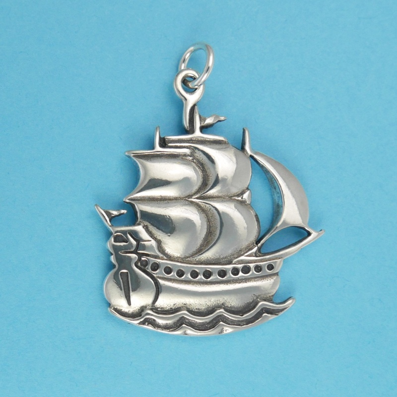 Buy Online: Sailing Ship Pendant by Charmworks - Unique Nautical Jewelry