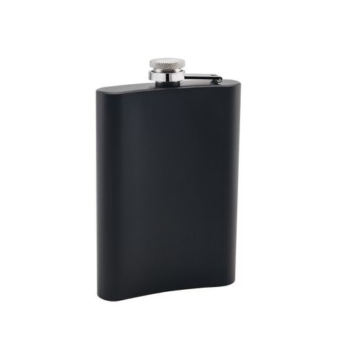 Matte Black 8Oz Flask