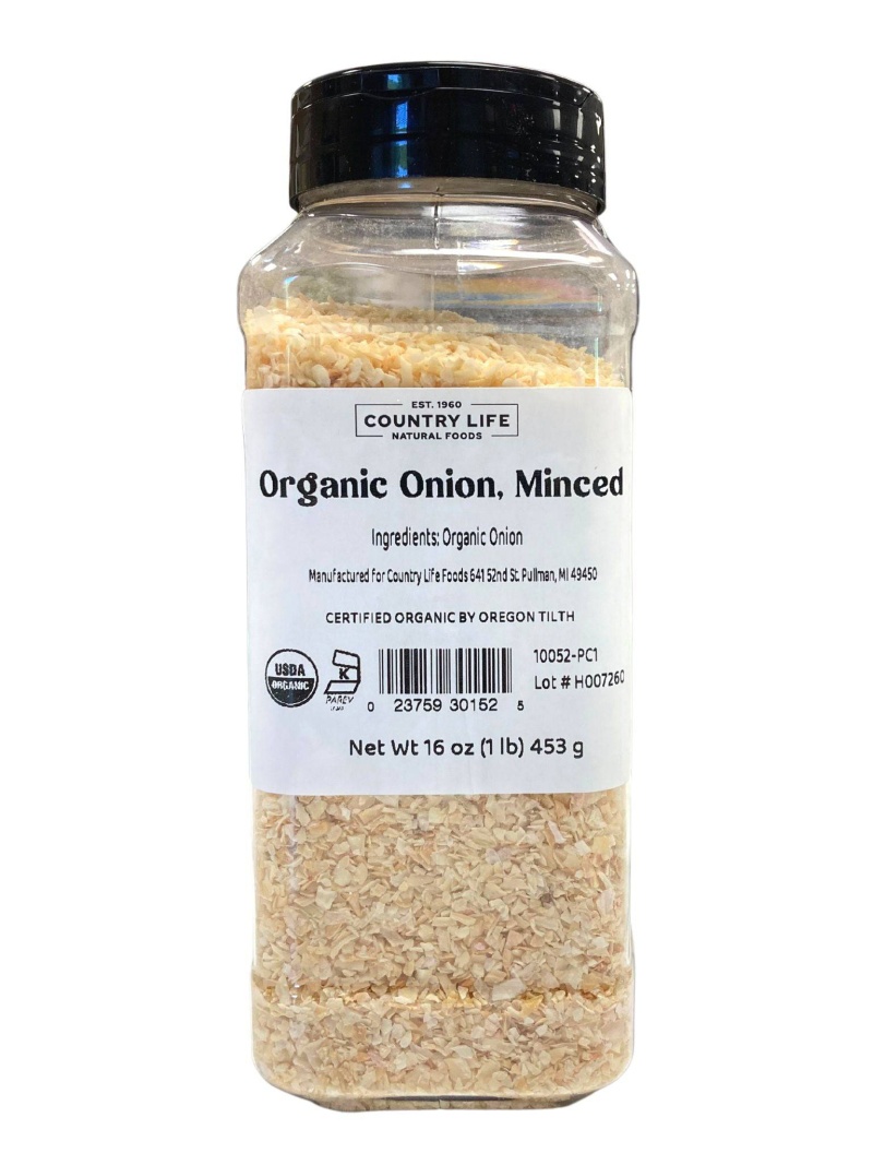 Oregon Spice Company Organic Minced Onion - 1 Lb - Non-GMO, Vegan ...