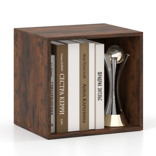 Cube Storage Organizer Stackable Open Book Shelf Wooden Display ...