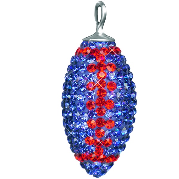 Buy Game Time Bling Large Football (No Ring) - Sapphire/Light Siam Online