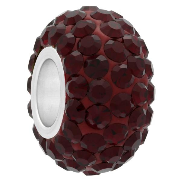 Buy Large Hole Pave Bead with 7mm Wide Sterling Silver Core, Alora ...