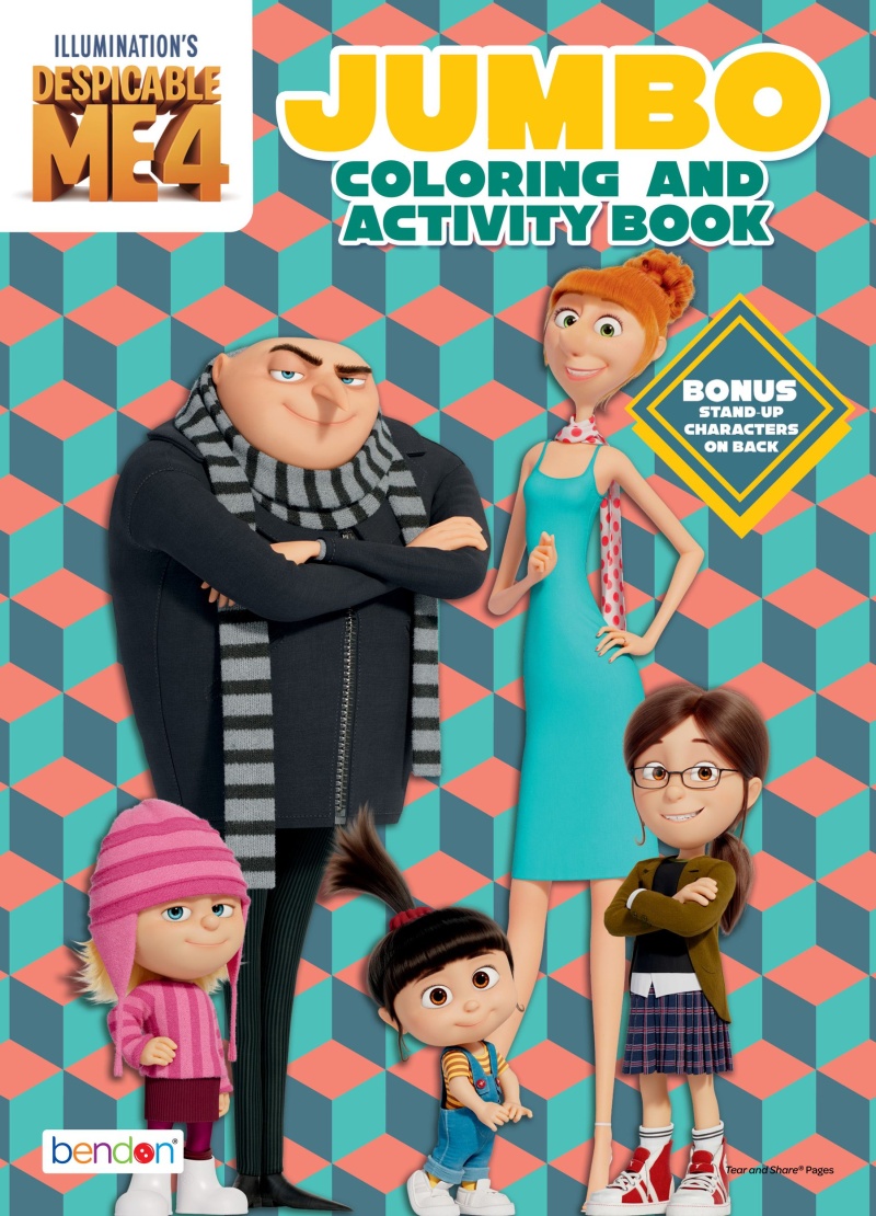 Despicable Me 4 Jumbo Coloring And Activity Book