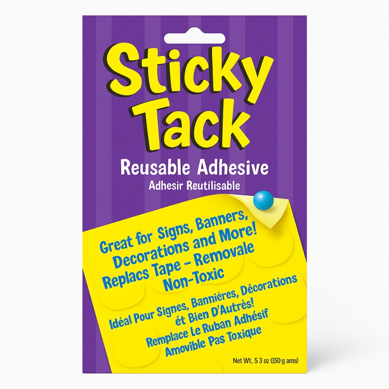 Sticky Tack Reusable Adhesive Value Pack - 5.3 Oz, 5-Pack
