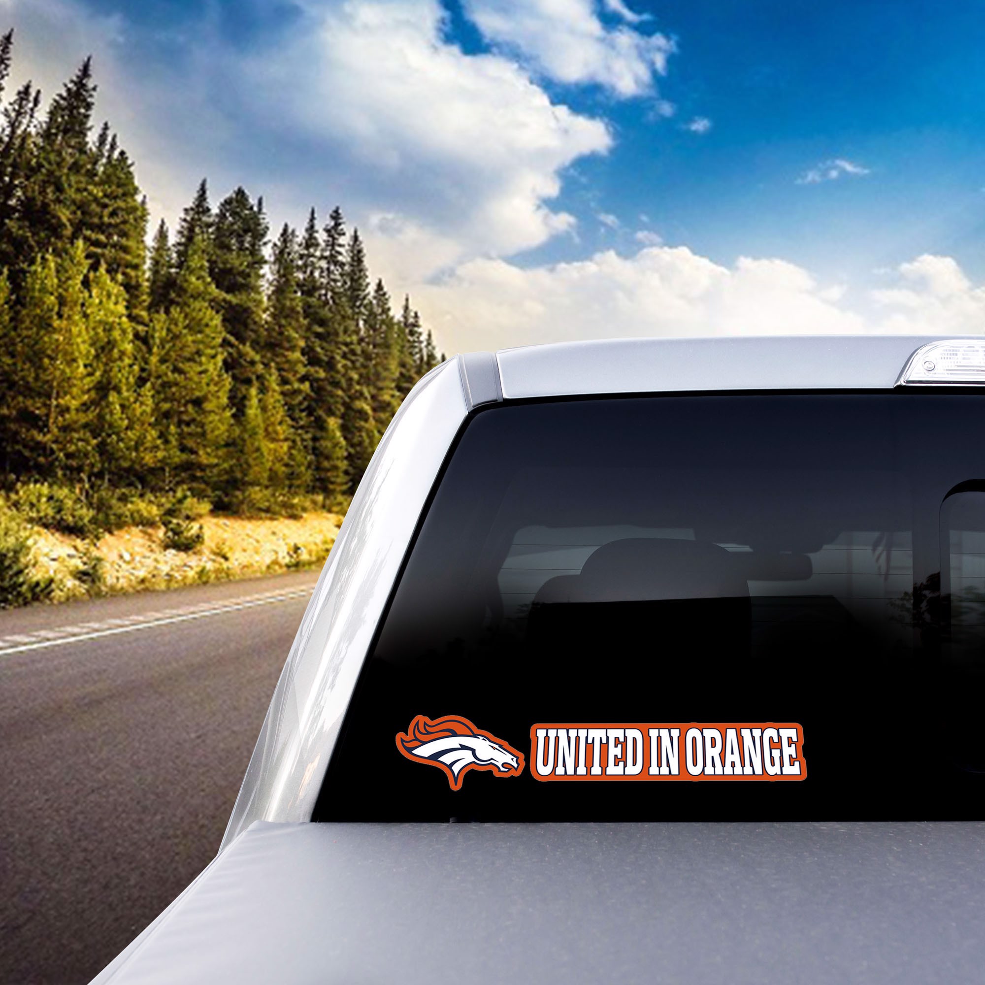 Denver Broncos Team Slogan Decal