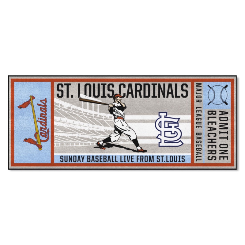 St. Louis Cardinals Retro Collection Ticket Runner Mat