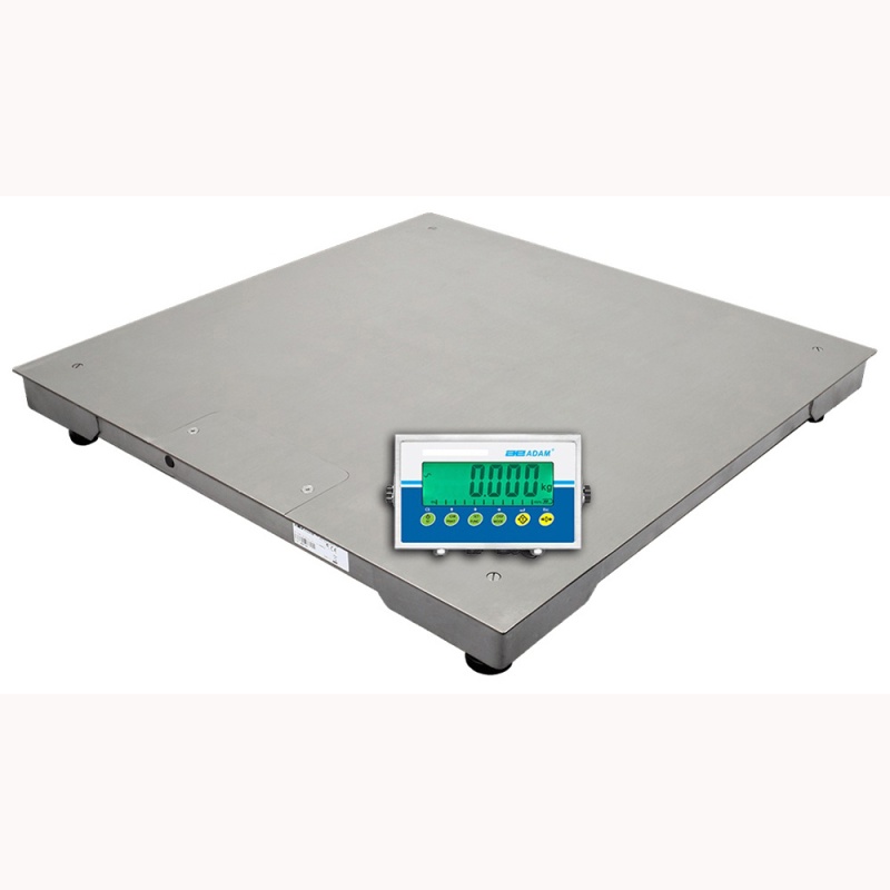 Adam Pt 110S Stainless Steel Platform-Ae 403 Indicator-2500 Lb Cap