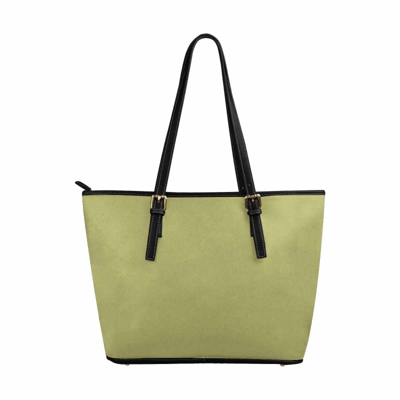 Buy Olive Green Bag Online - High-Grade PU Leather Tote by Uniquely You ...