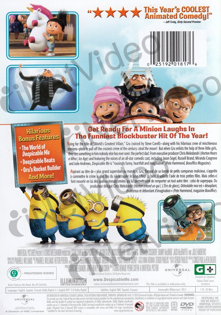 Despicable Me (Single-Disc Edition) (Bilingual)
