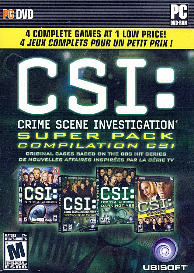 Buy CSI - Crime Scene Investigation Super Pack (Bilingual Cover) (PC ...