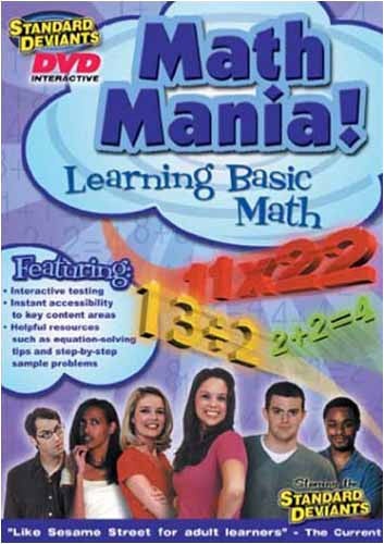 Buy Standard Deviants Math Mania DVD Online - Learn Basic Math Easily