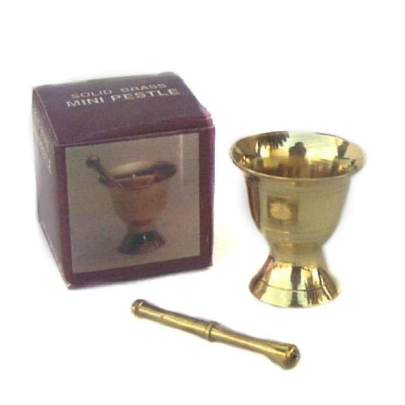 Brass Mini Mortar Pestle, C/Bx - Solid Brass Handcrafted Decorative ...