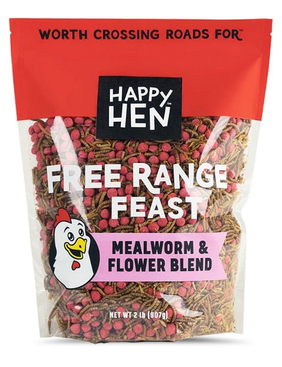 Happy Hen Free Range Feast Mealworm Blends For Chickens, 2 Lb - Buy ...
