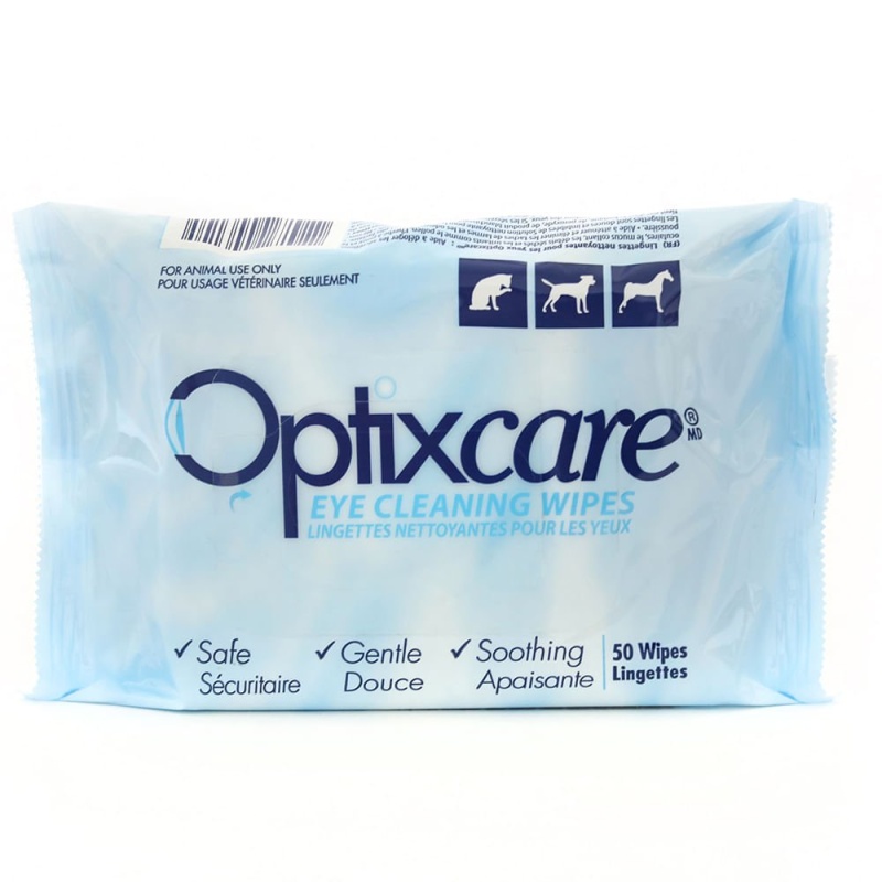 Optixcare Eye Cleaning Wipes for Animals - 50 Count