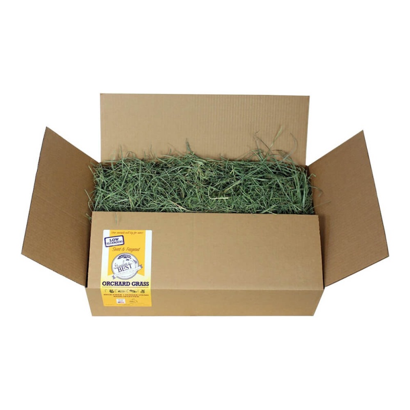 Grandpa's Best Orchard Grass Bale Or Loose Boxed Hay For Small Pets