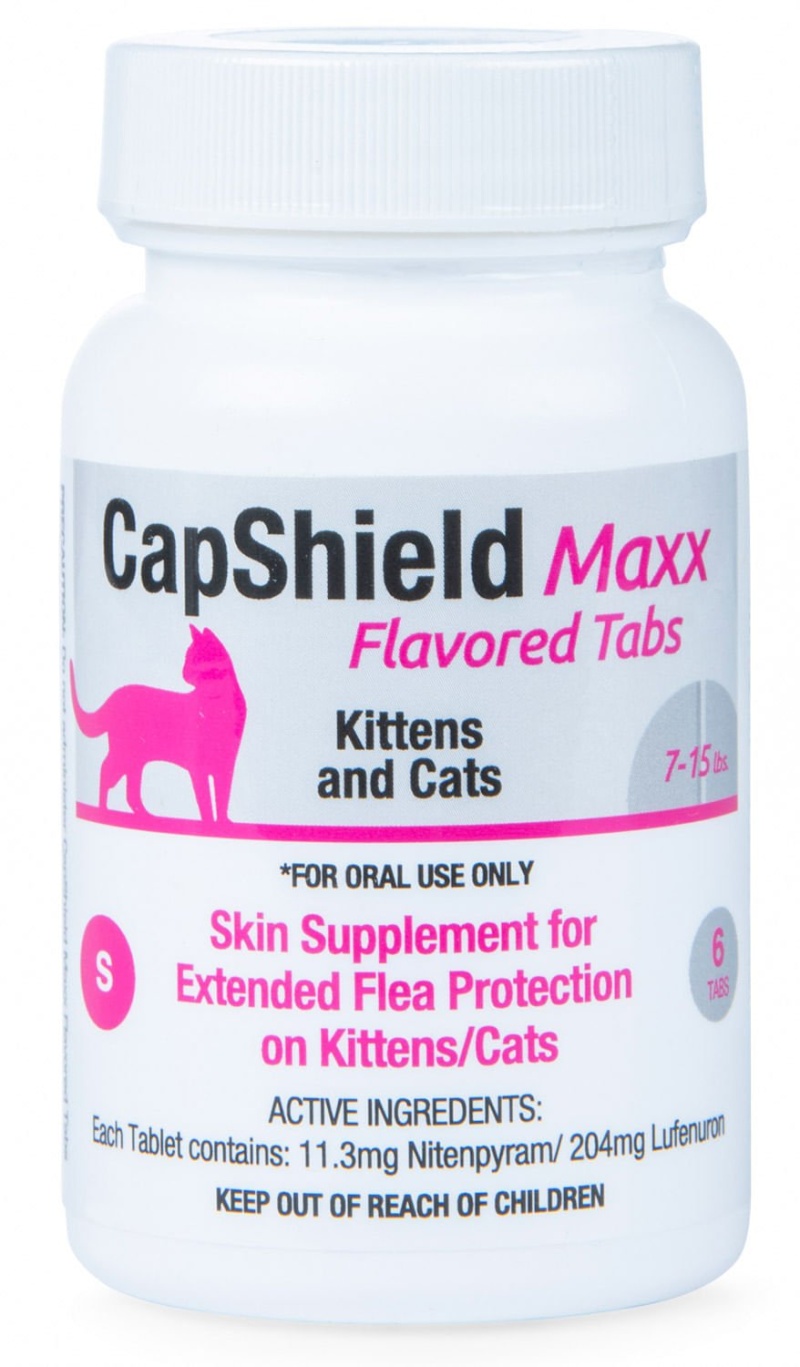 Buy Capshield Maxx Flavored Tabs for Cats 7-15 Lb Online - Flea Prevention