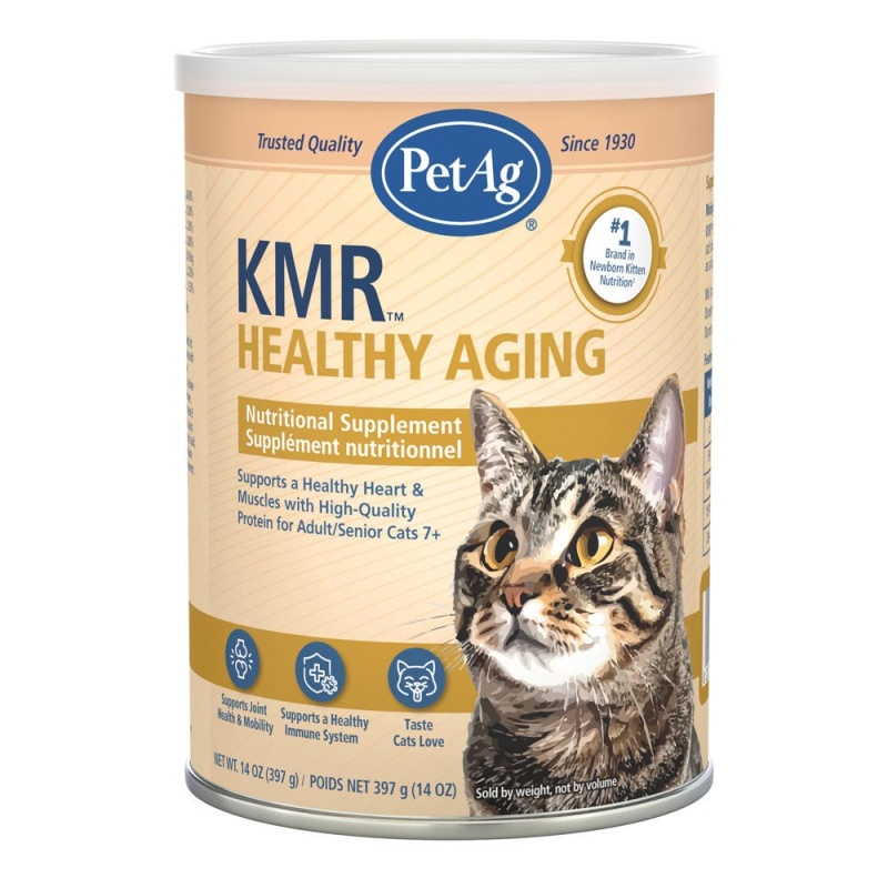 Petag Kmr Healthy Aging Powder For Adult & Senior Cats, 14 Oz - Powder ...