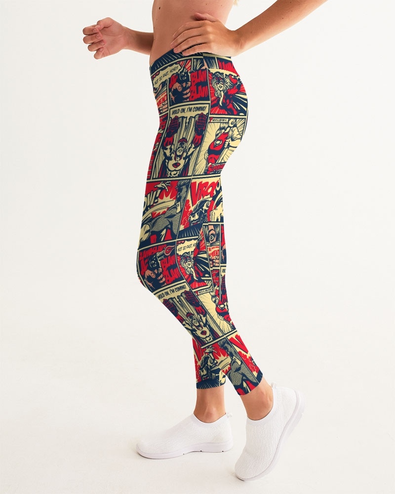 Women's Yoga Pants Comic Art