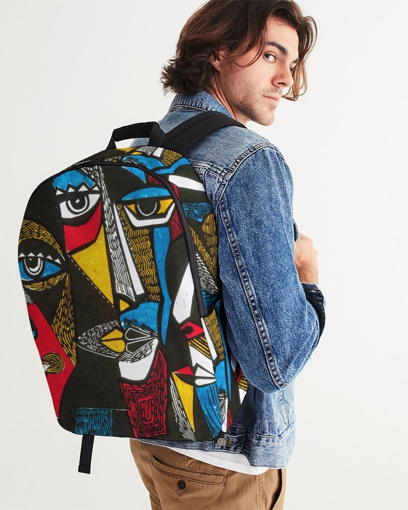 Buy Large Backpack Abstract Face Online - Stylish and Spacious Bag