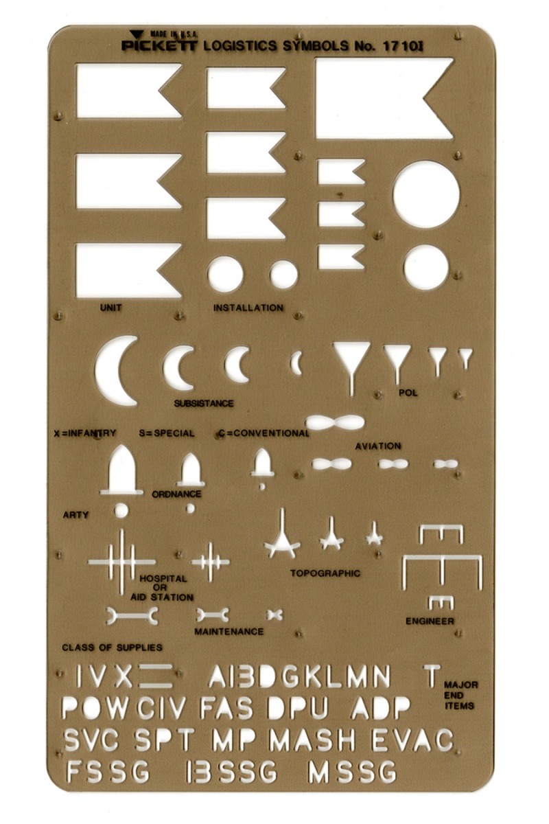 Buy Pickett Logistics Symbols Template Online - Tactical Planning Made Easy