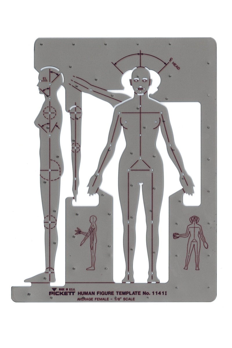 Buy Pickett Female Human Figure Template Online for Graphic ...