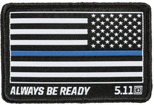 Thin Blue Line Reverse Woven Patch